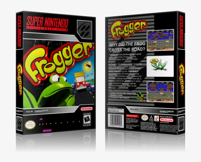 Frogger Replacement Nintendo Snes Game Case Or Cover - Frogger Super ...