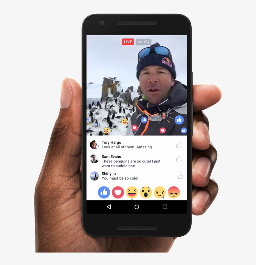 Facebook Live Reactions - Facebook Live Closed Captioning PNG Image ...