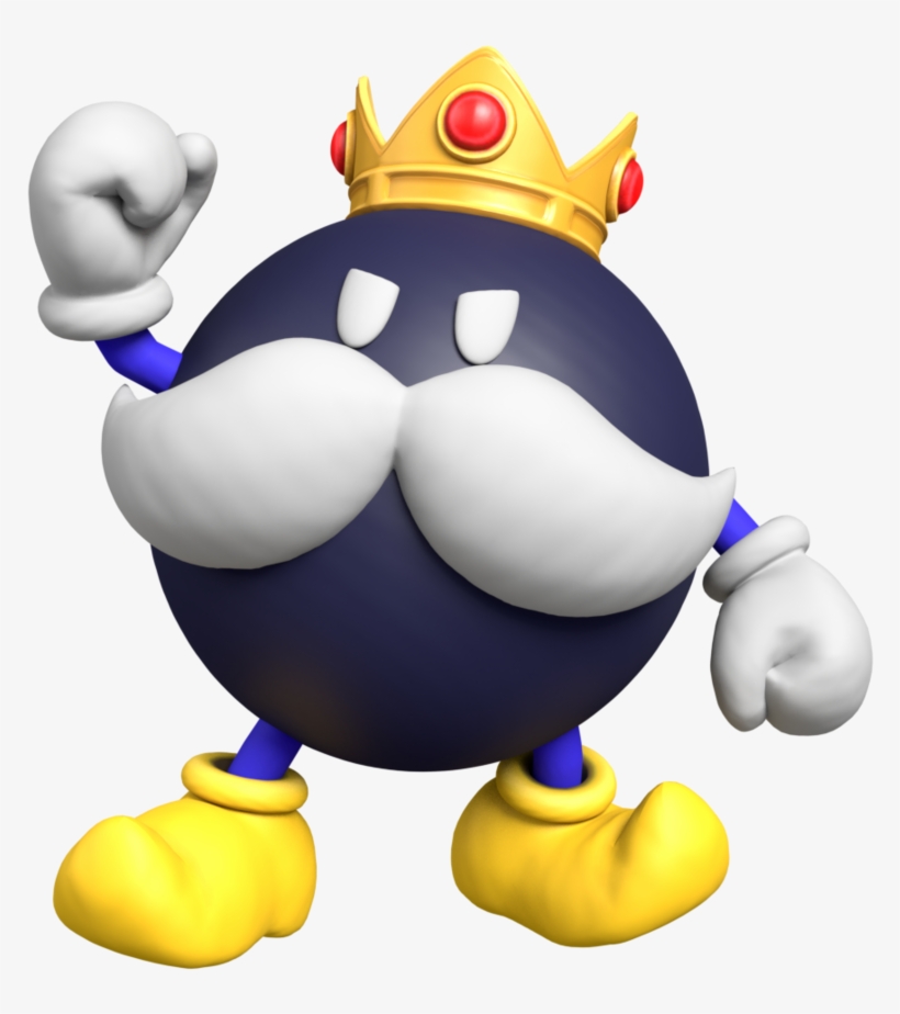 Download King Bob-omb Render - King Bob Omb | Transparent PNG Download ...