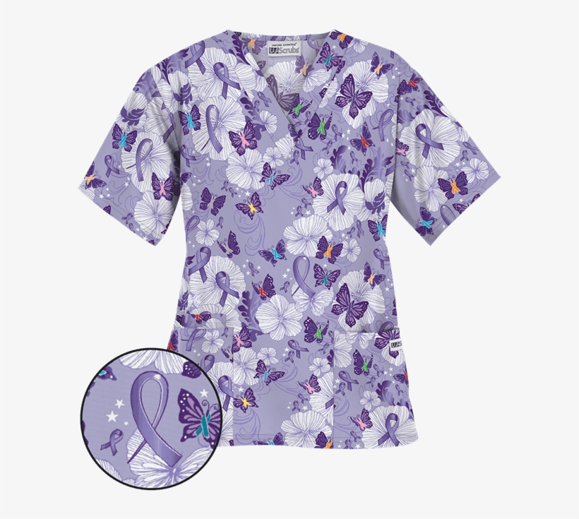 Pc61cad - Printed Purple Scrub Tops PNG Image | Transparent PNG Free ...