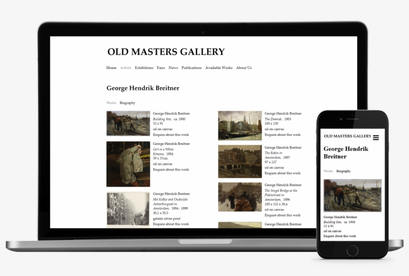 Example Gallery Website - Website Auf Deutsch Beispiel PNG Image ...