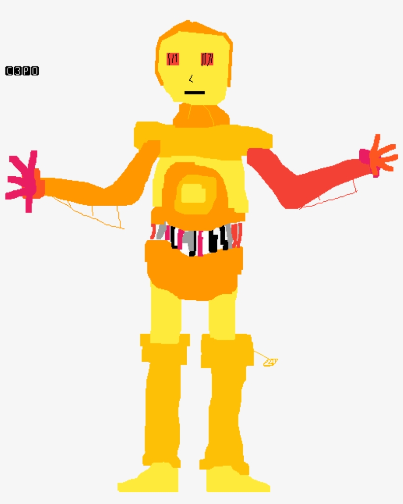 C3po By Lesher - Cartoon PNG Image | Transparent PNG Free Download on ...