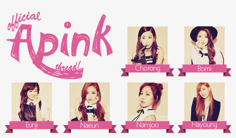 Kenalan Dengan Apink, Girlgroup Yang Akan Buat Kamu - Kpop Apink With Names PNG Image ...