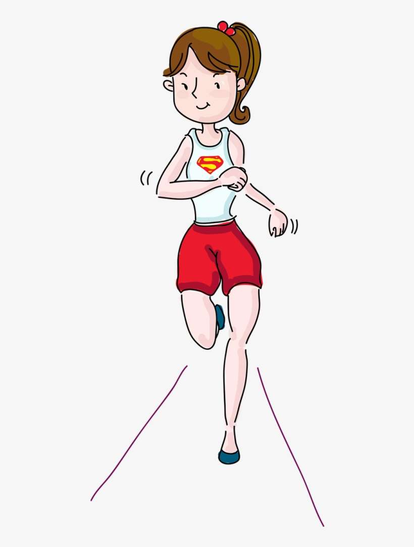 Vector Graphics - Transparent Girl Running Cartoon Png PNG Image ...