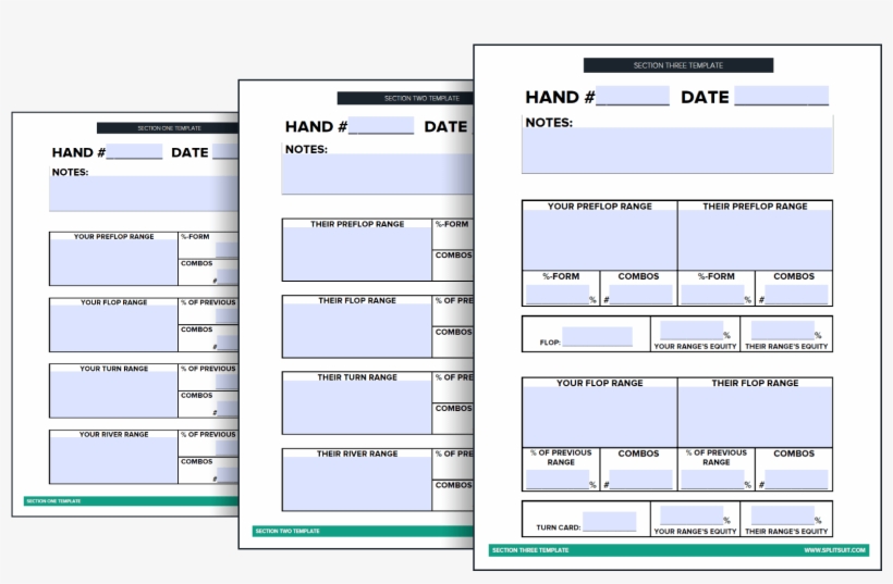 Download Your Templates - Hand Range Worksheet Poker PNG Image ...