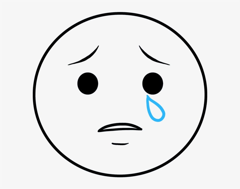 How To Draw Crying Emoji - Drawing PNG Image | Transparent PNG Free ...