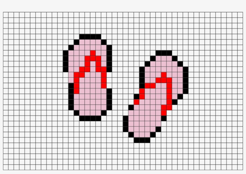 Flip Flop Card Template Flip Flops Pixel Art Brik - Flip Flop Pixel Art ...