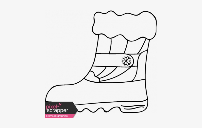 Boot Doodle Template - Drawing PNG Image | Transparent PNG Free ...
