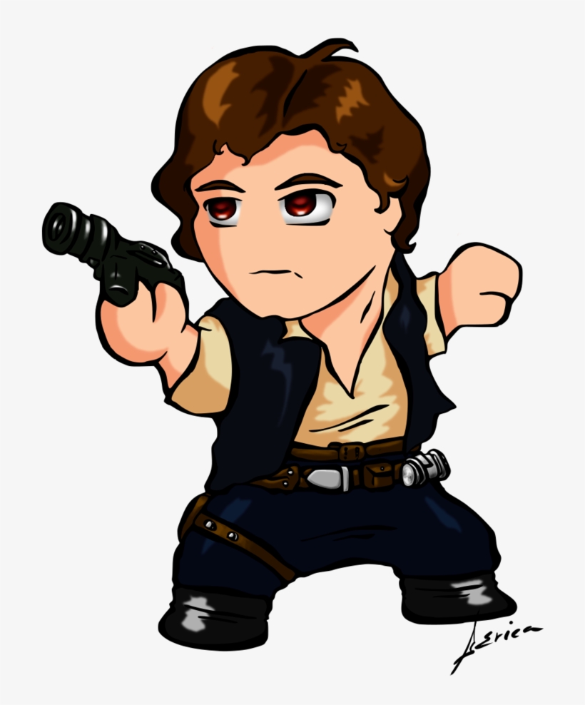 Chibi Han By Alfalyr On Deviantart Vector Free Stock - Chibi Star Wars ...