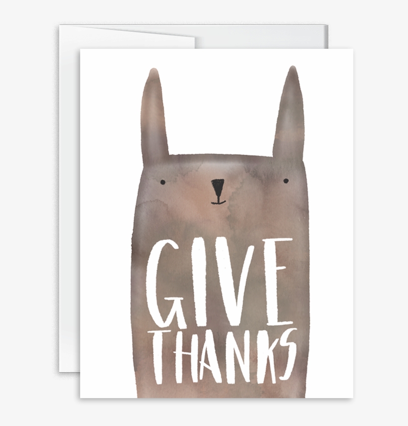 Give Thanks Cute Animal Greeting Card - Sphynx PNG Image | Transparent ...