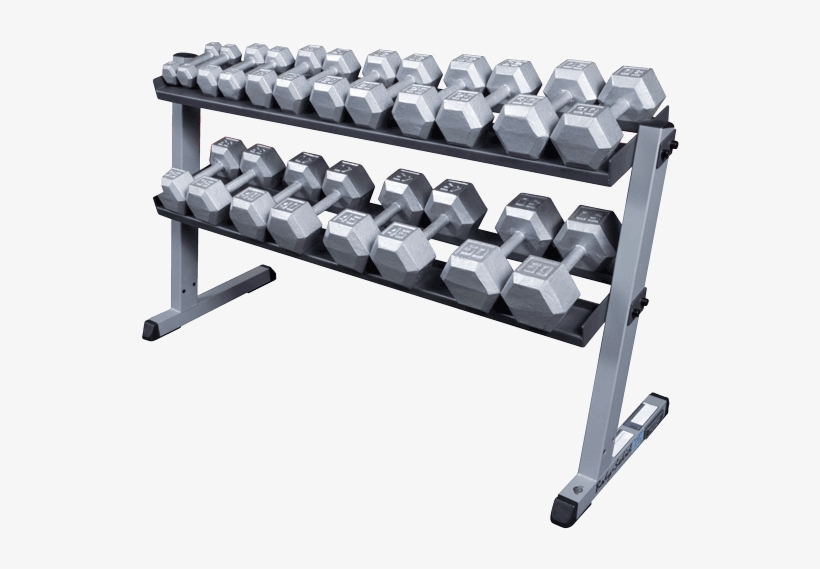 Body-solid Dumbbell Rack - 3 Tiers Dumbbell Racks PNG Image ...