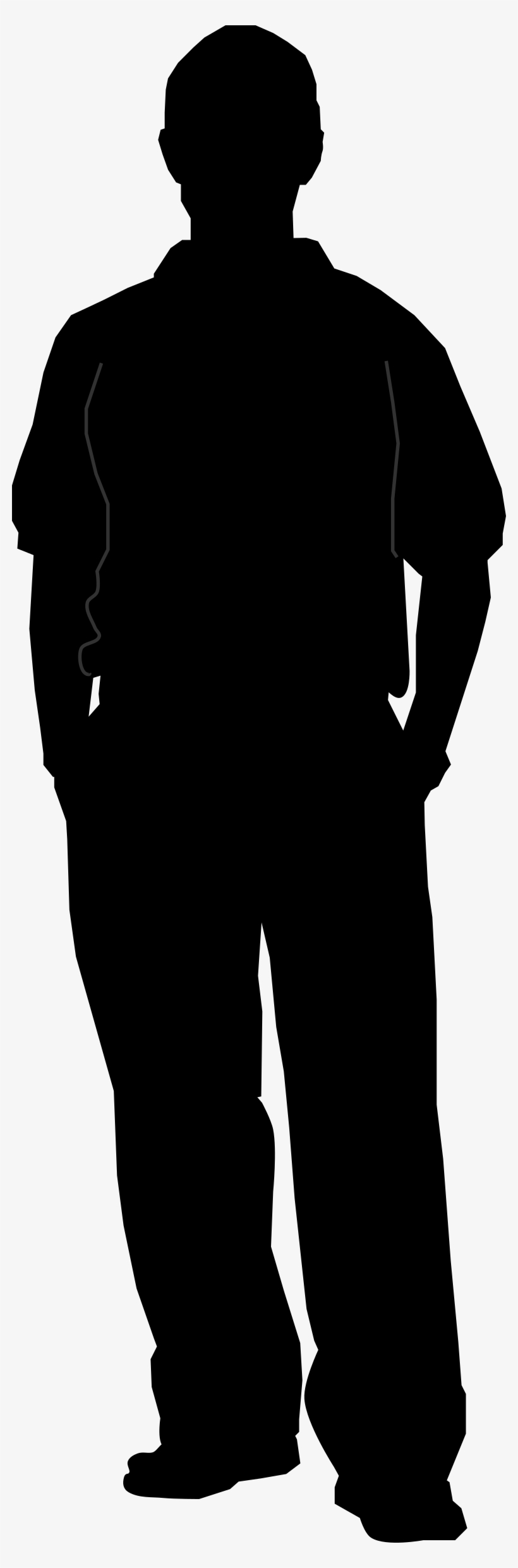 Fat Guy Silhouette At Getdrawings - Security Guard Silhouette Png PNG ...