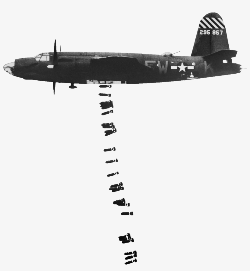 Us Plane Dropping Bombs - Ww2 Planes Dropping Bombs PNG Image ...