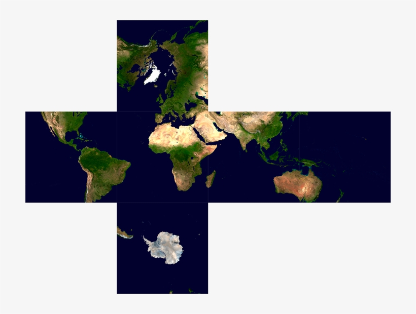 Download Map In Cube Face Projection - Google Earth World Map ...
