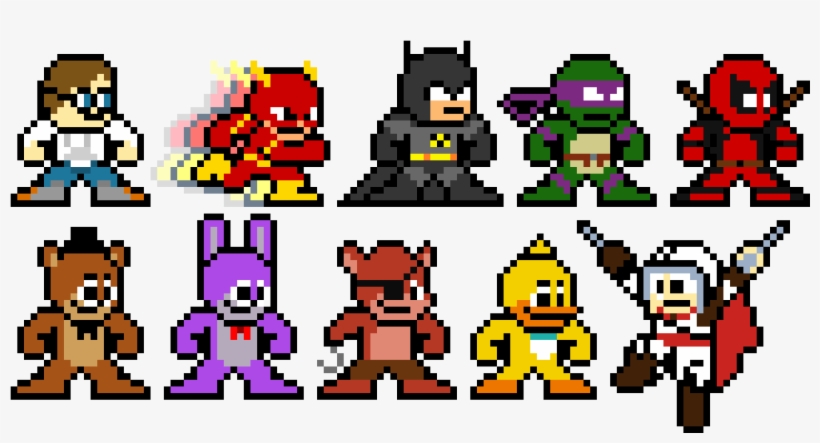 Download 8-bit Characters | Transparent PNG Download | SeekPNG