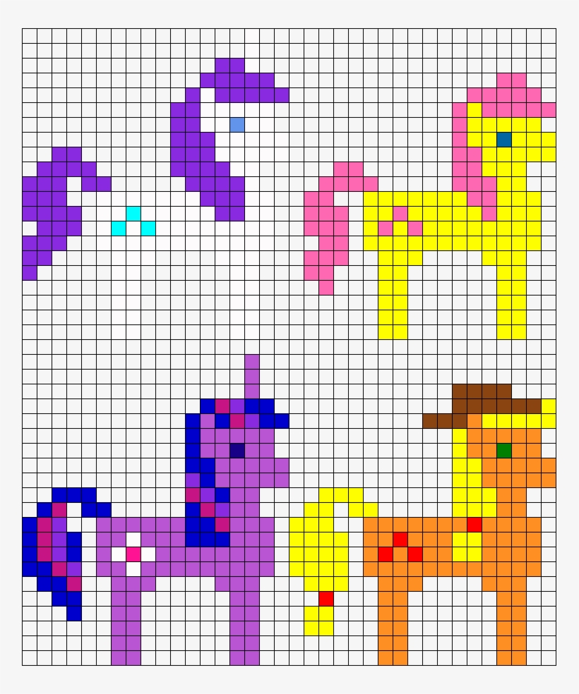 8 Bit Mlp Fim Rarity Fluttershy Twilight Sparkle And - Fluttershy PNG ...