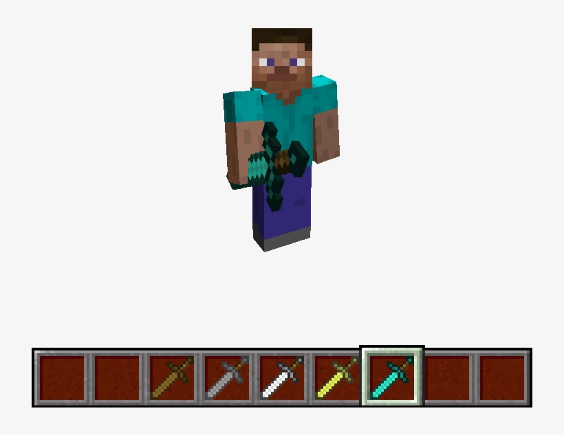 Backwards Swords - Minecraft PNG Image | Transparent PNG Free Download ...