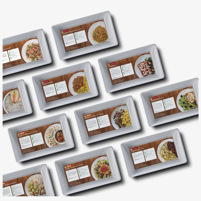 Medimeals Food Package Tray Collage - Medimeals, Inc. PNG Image ...
