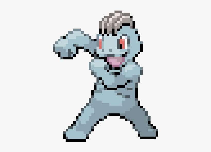 Machop - Pokemon Pixel Art Machop PNG Image | Transparent PNG Free ...