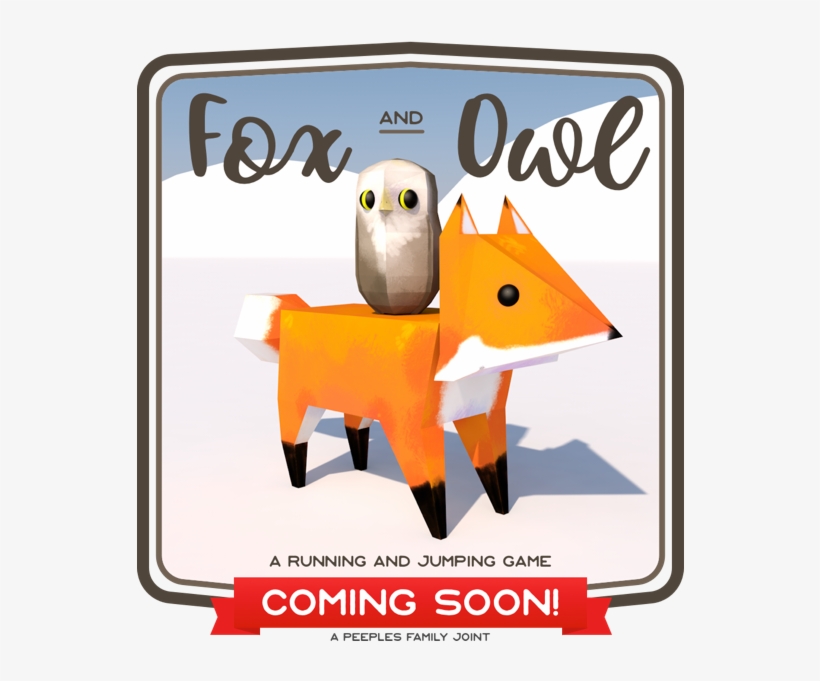 Fox And Owl Game Characters C4d Low Poly Illustration PNG Image ...
