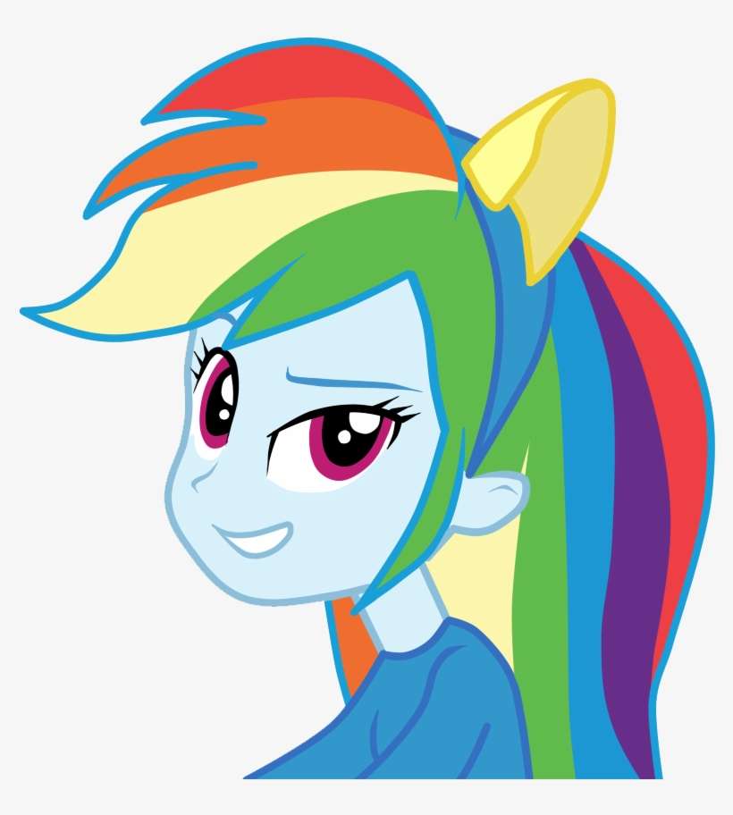 Image - Rainbow Dash Equestria Girl Face PNG Image | Transparent PNG ...
