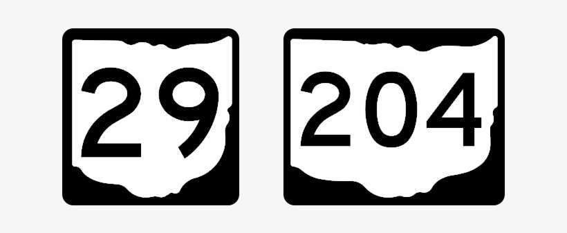 Independent-mount Style Route 29 And Route 204 Markers - Ohio State ...