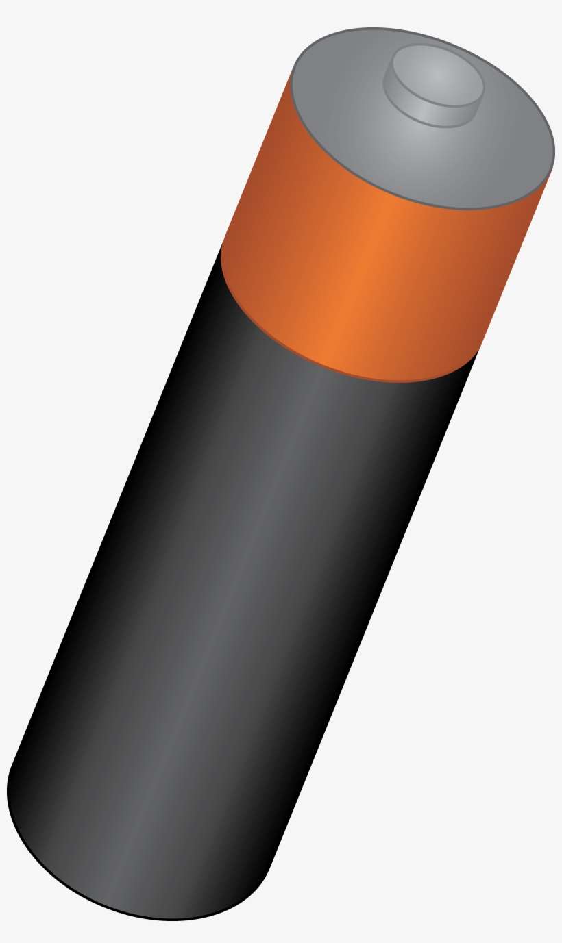 Banner Battery Clipart Two - Double A Battery Cartoon PNG Image ...