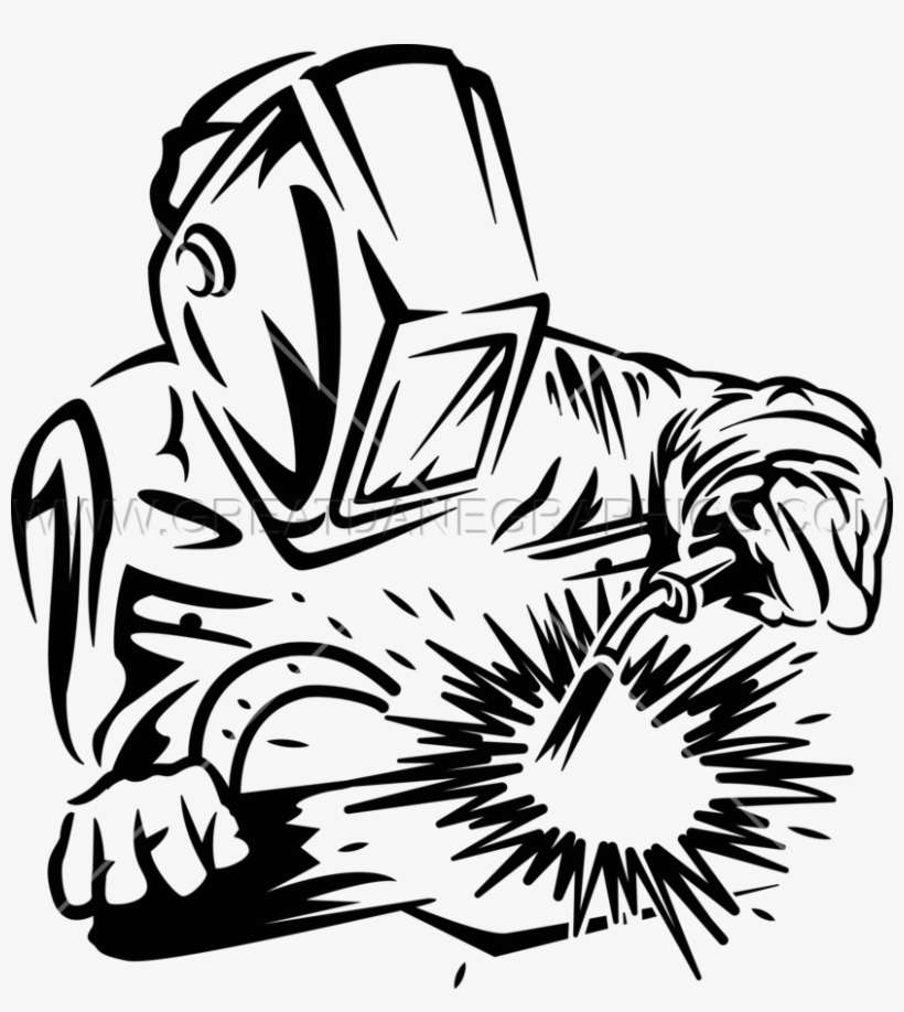 Graphic Transparent Stock Welder Black And White Free - Welder With No ...