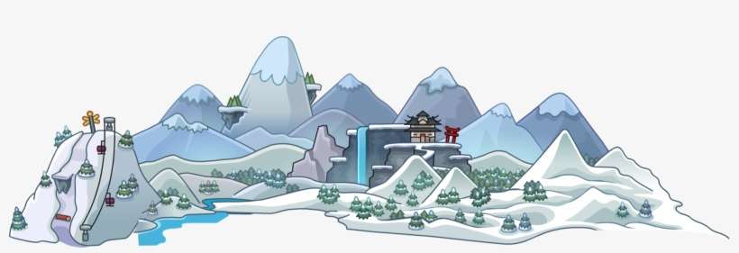 Cprangemountain - Club Penguin New Map 2011 PNG Image | Transparent PNG ...