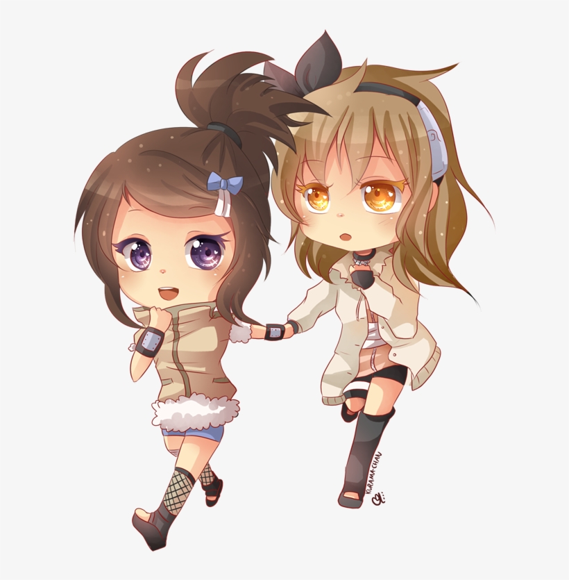 Chibi Friends Commission For Vanillecream By Kurama PNG Image ...