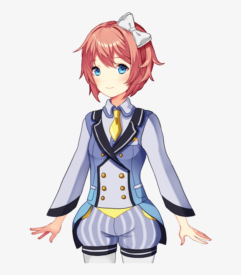 Monika Ddlc Sprite Edit PNG Image | Transparent PNG Free Download on ...