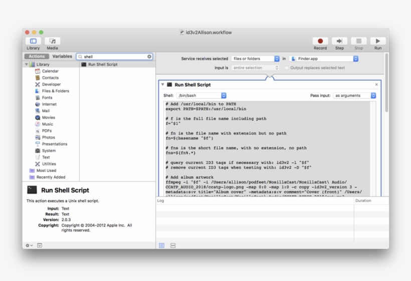 Automator Workflow With Bash Shell Script PNG Image | Transparent PNG Free Download on SeekPNG