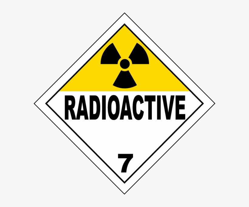 Radioactive Class 7 Placard - Class 7 Placard PNG Image | Transparent ...