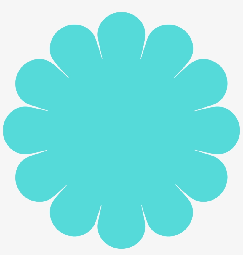 Download Turquoise Flower Vector Icon - Alzheimer Society Of Toronto ...