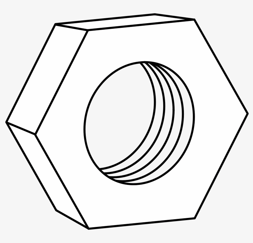 Bolt And Nut - Dibujo De Una Tuerca PNG Image | Transparent PNG Free ...