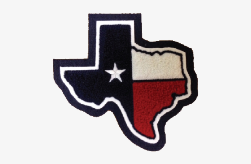 Texas State In Flag Colors Sleeve Patch - Emblem PNG Image ...