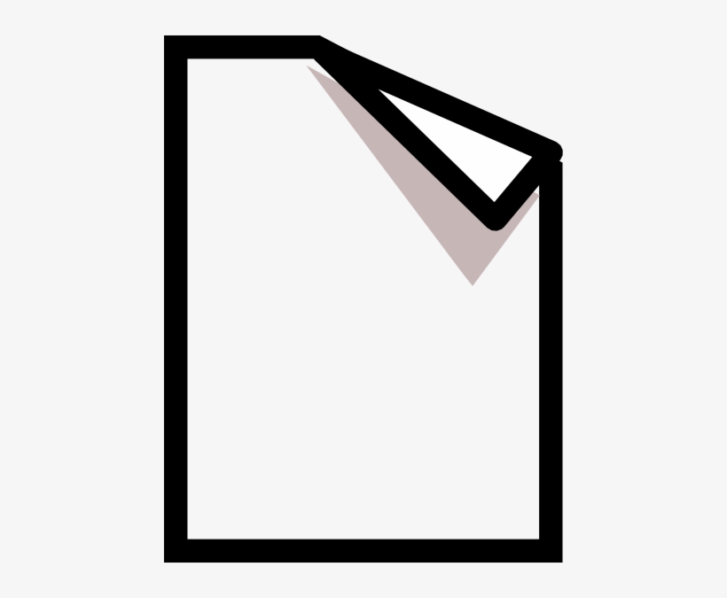 Paper With Corner Folded Clip Art At Clker - Clip Art PNG Image ...