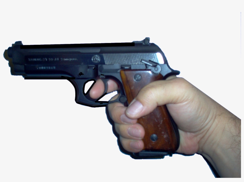 Transparent Gun By Daviddday On Deviantart Clip Freeuse - Pistol PNG ...