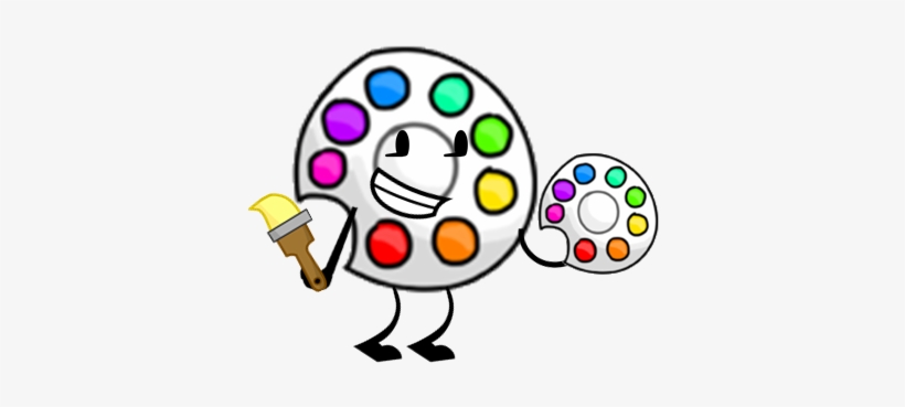 Paint Palette Pose - Object Lockdown Paint Palette PNG Image ...