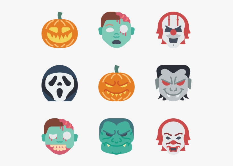 Horror Emojis - Emoji Horror Png PNG Image | Transparent PNG Free ...
