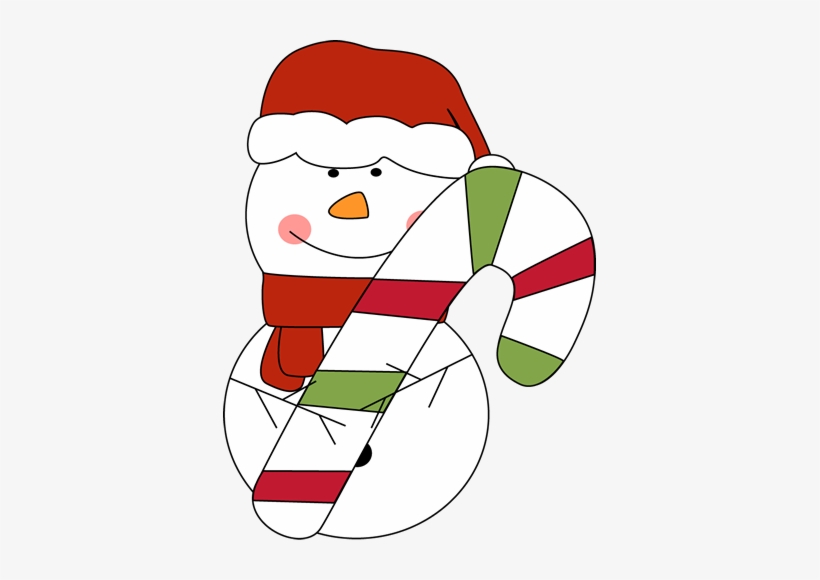 Download Christmas Candy Clip Art - Snowman With Candy Cane ...