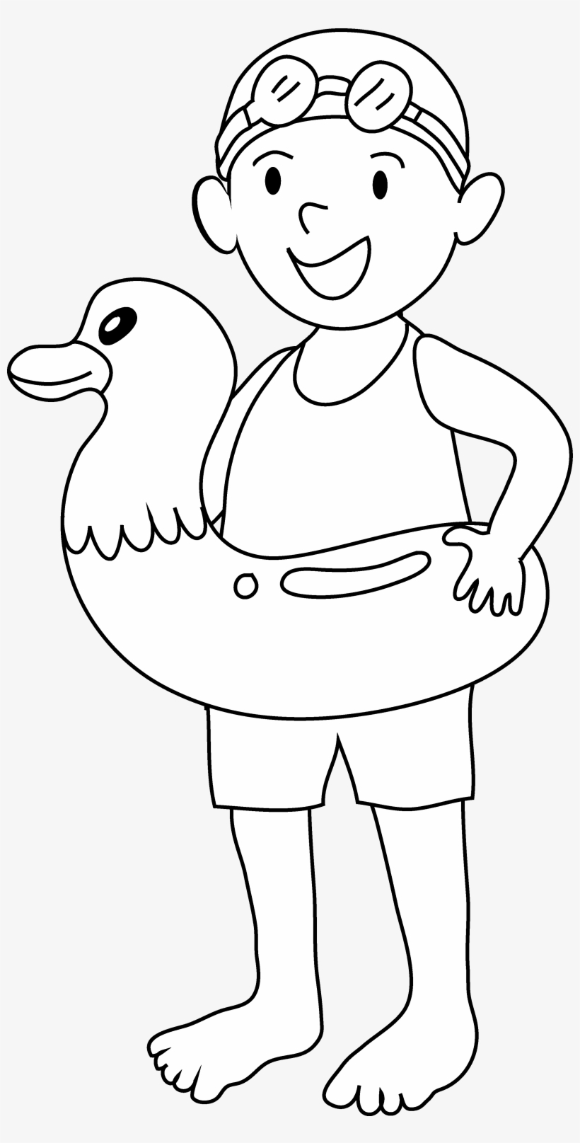 Kids Swimming Pool Png Black And White & Transparent PNG Image ...