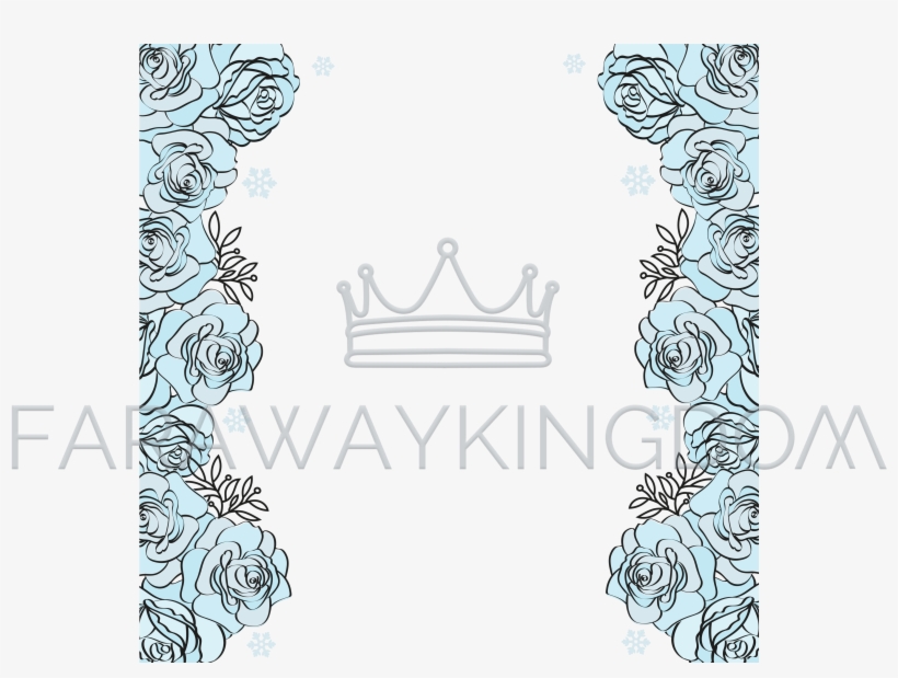 Blue Rose Background Vector Illustration PNG Image | Transparent PNG ...