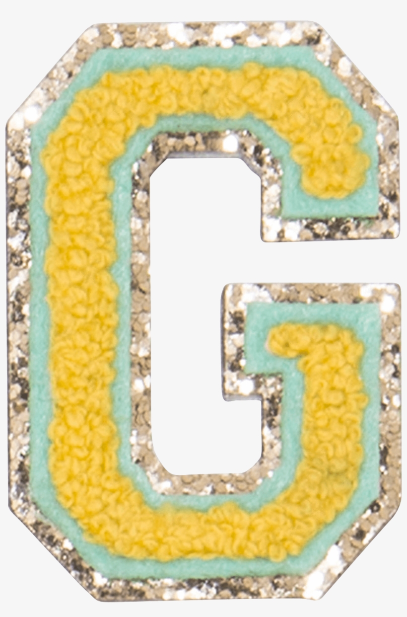 Luxe Yellow Varsity Letter Patches PNG Image | Transparent PNG Free ...
