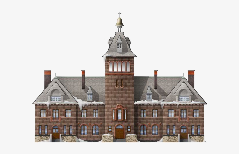 Download Snowy School - Castle | Transparent PNG Download | SeekPNG