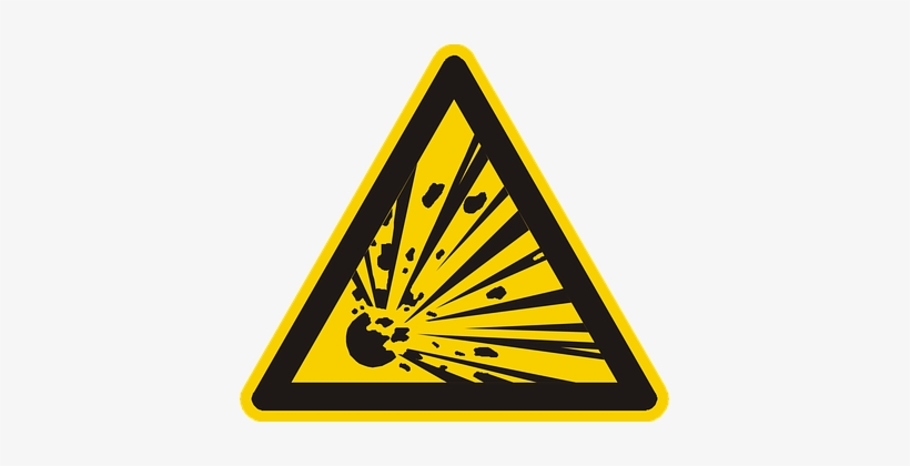 Download Explosive Explosion Bomb Sign Symbol Icon - Explosion Danger ...
