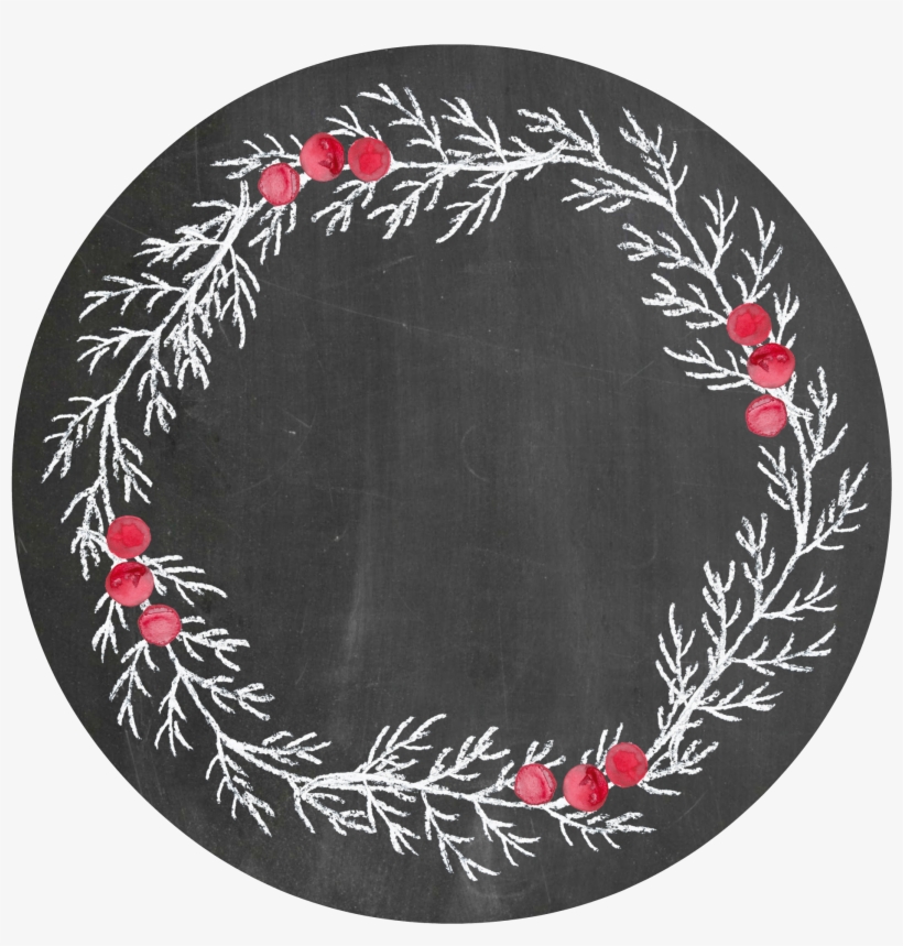 Plain Round Chalkboard Christmas Tag - Christmas Day PNG Image ...