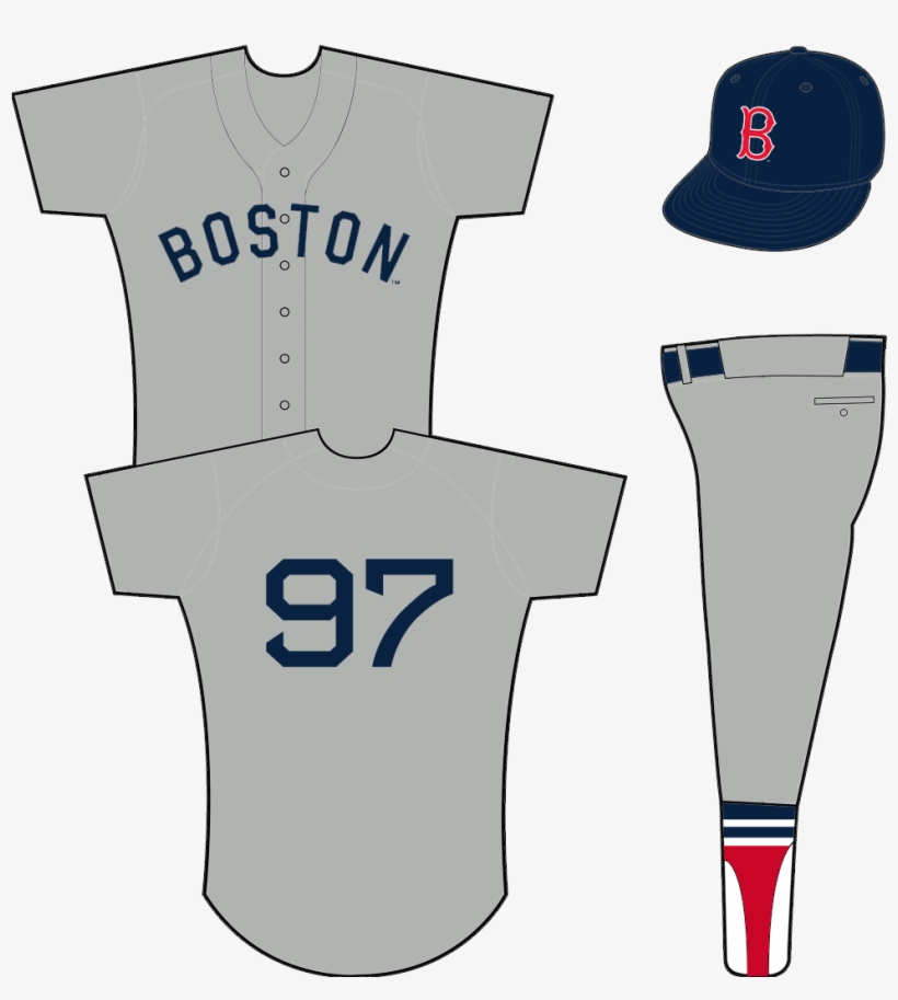 Boston Red Sox Road Uniform - Piratas De Pittsburgh Uniforms PNG Image ...