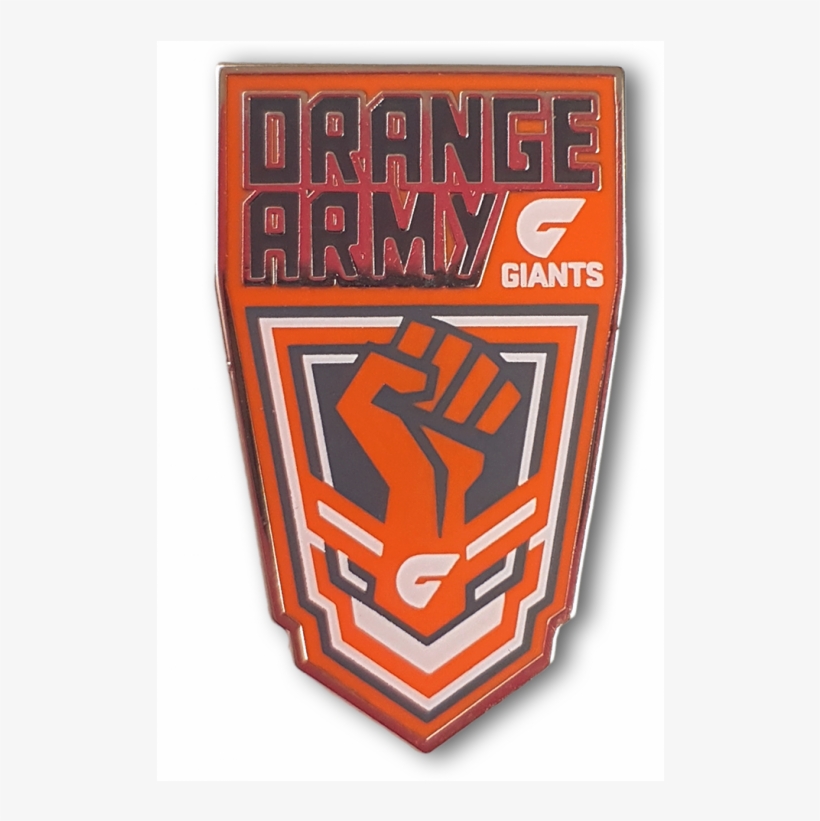 Gws Giants Orange Army Pin - Emblem PNG Image | Transparent PNG Free ...