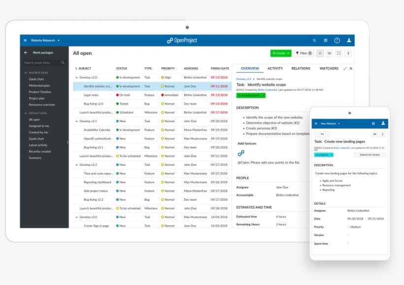 Large Size Of Openproject Online Projectent Software PNG Image ...